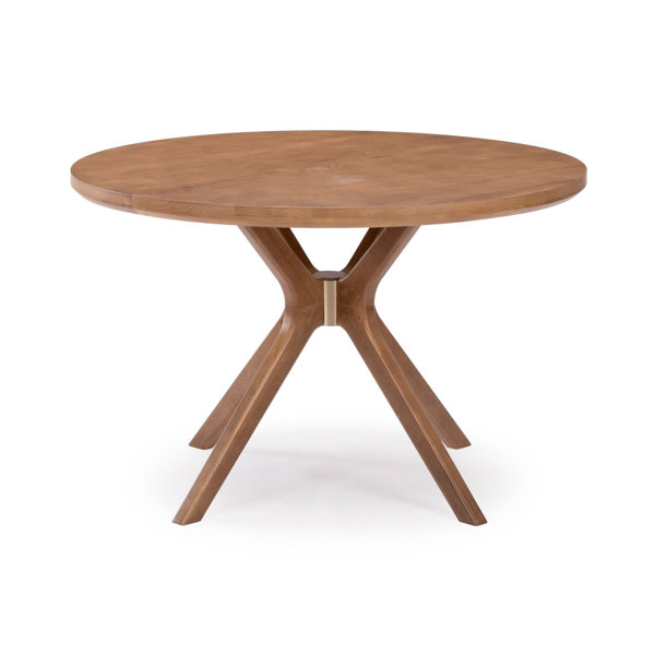 George Oliver Muhsina Cross Leg Round Dining Table (47in x 47in / 1194mm x 1194mm) & Reviews ...